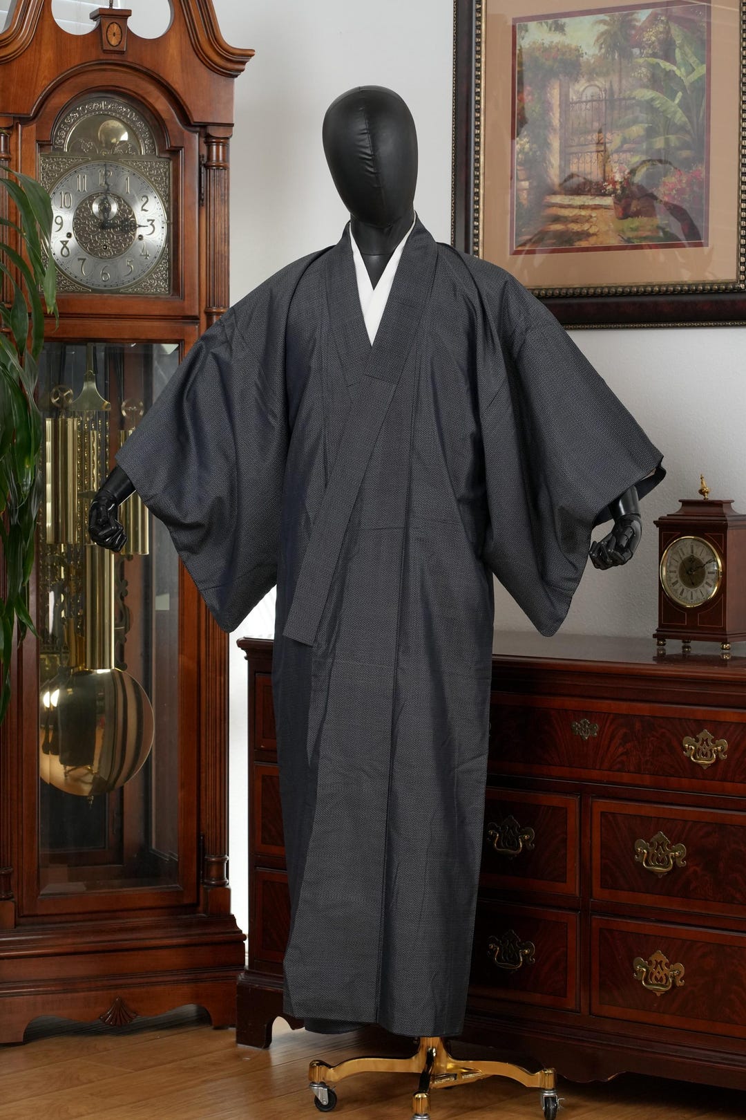 DEAR VANILLA Authentic Vintage Traditional Men's Kimono Japanese Robe ...