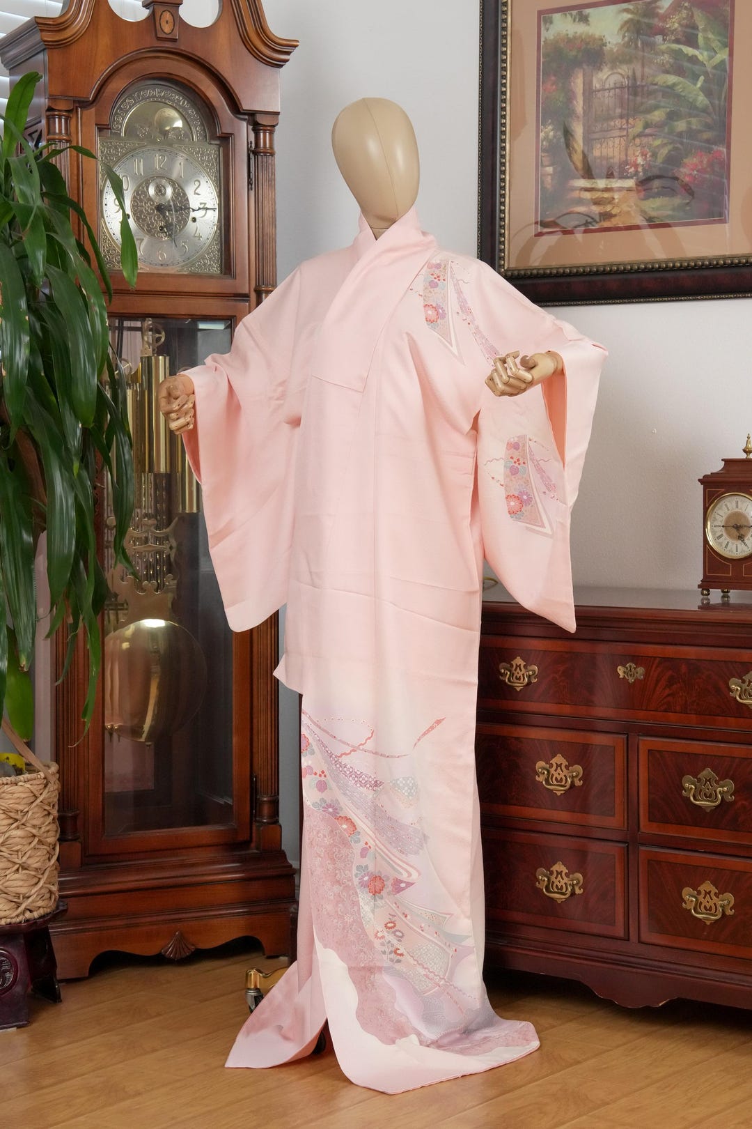 DEAR VANILLA Authentic Traditional Japanese Homongi Kimono for Women ...