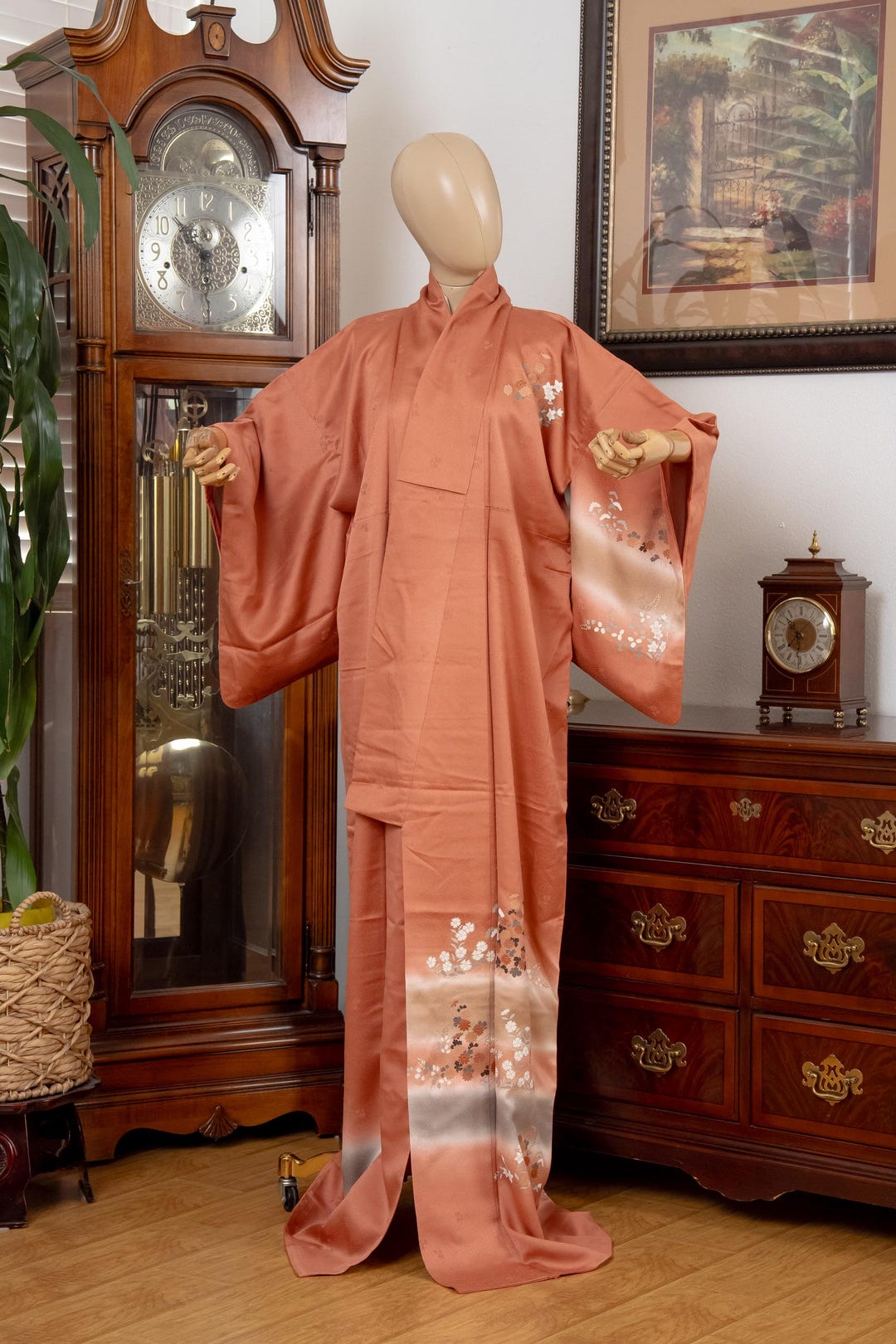 DEAR VANILLA Authentic Traditional Japanese Homongi Kimono for Women ...