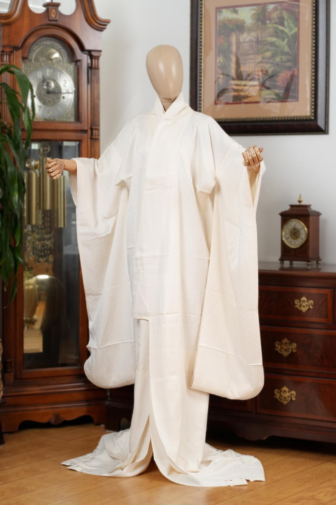 DEAR VANILLA Authentic Traditional Japanese Kakeshita Shiromuku Wedding ...