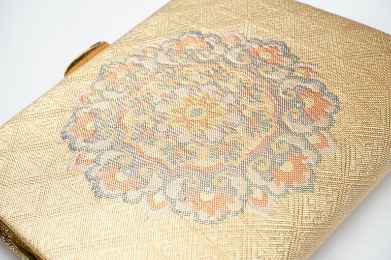 DEAR VANILLA Authentic Japanese Kimono Silk Purse Handbag Vintage Made ...