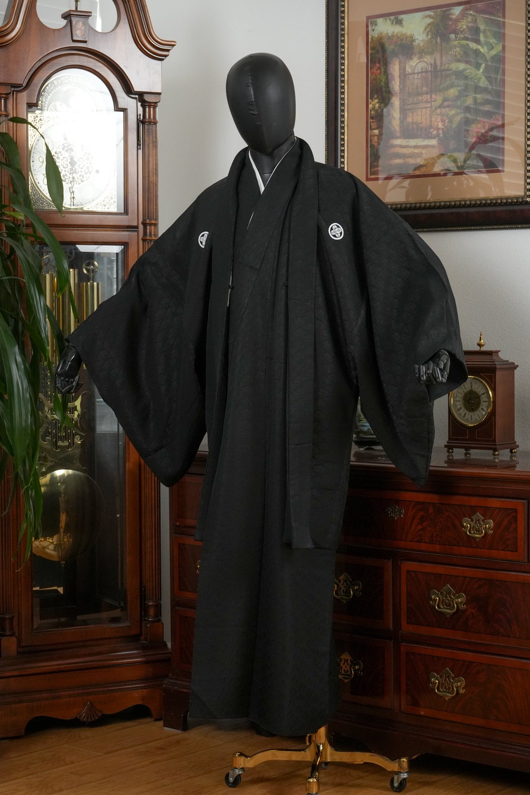 DEAR VANILLA Vintage Traditional Authentic Men's Kimono & Haori Set ...