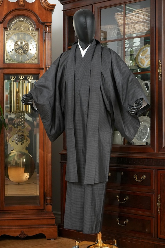 mens silk haori samurai - Gem