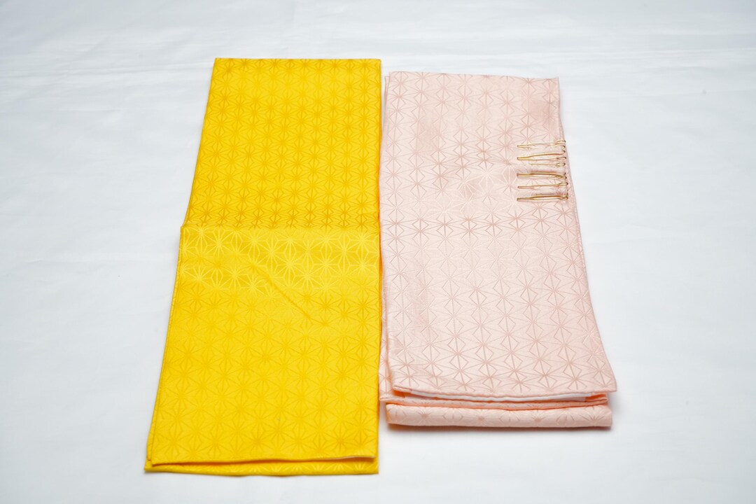 DEAR VANILLA Japanese Silk Kasane Eri Collar Layer Set Kimono Date Eri ...