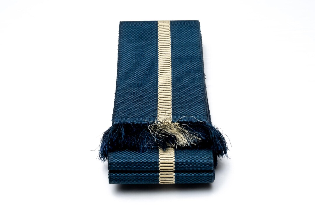DEAR VANILLA Authentic Japanese Men's Kimono Kaku Obi Vintage Samurai ...