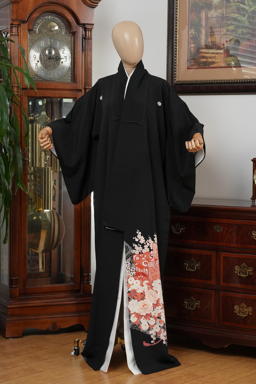 DEAR VANILLA Authentic Traditional Japanese Tomesode Silk Kimono for ...