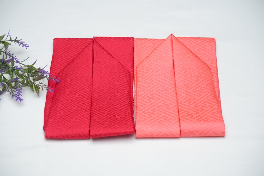 DEAR VANILLA Japanese Silk Kasane Eri Collar Layer Set Kimono Date Eri ...