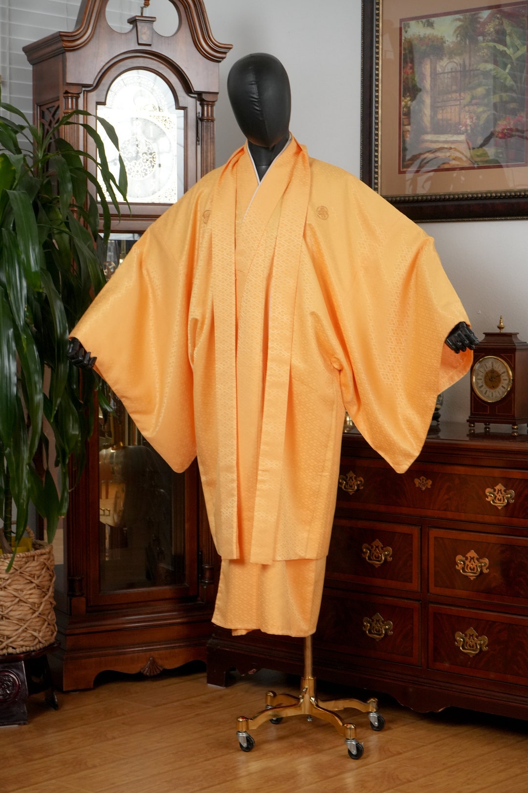 DEAR VANILLA Vintage Traditional Authentic Men's Kimono & Haori Set ...