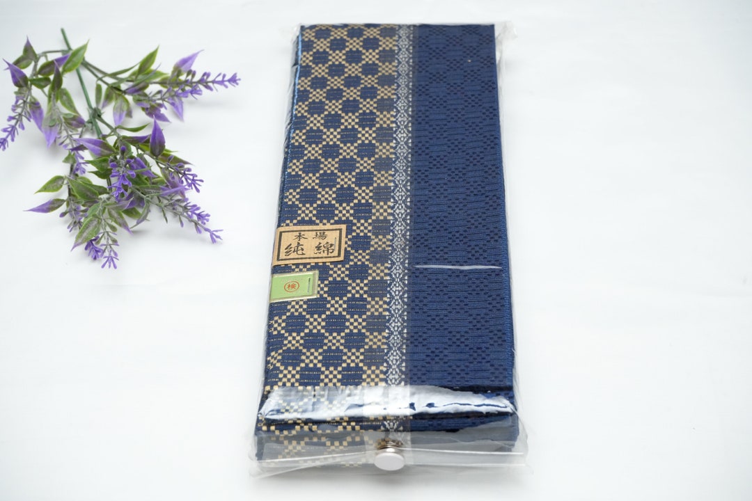 DEAR VANILLA Authentic Japanese Men's Kimono Kaku Obi Vintage Samurai ...