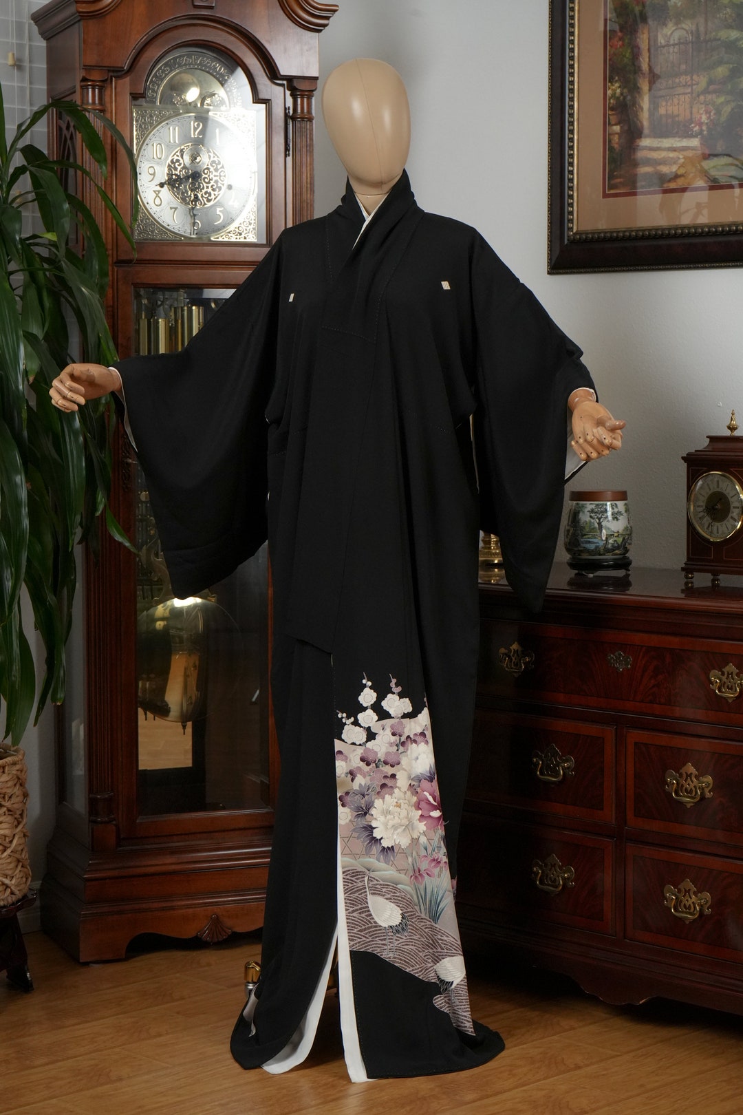 DEAR VANILLA Authentic Traditional Japanese Tomesode Kimono for Women ...