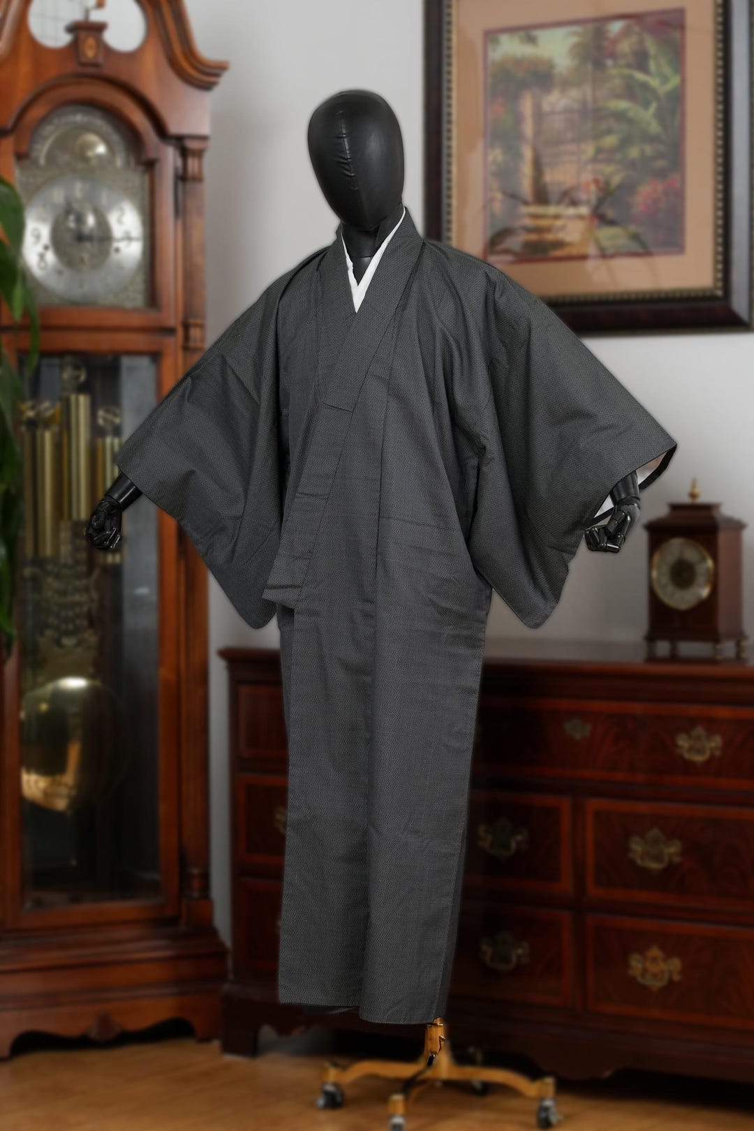 DEAR VANILLA Authentic Vintage Traditional Men's Kimono Japanese Robe ...