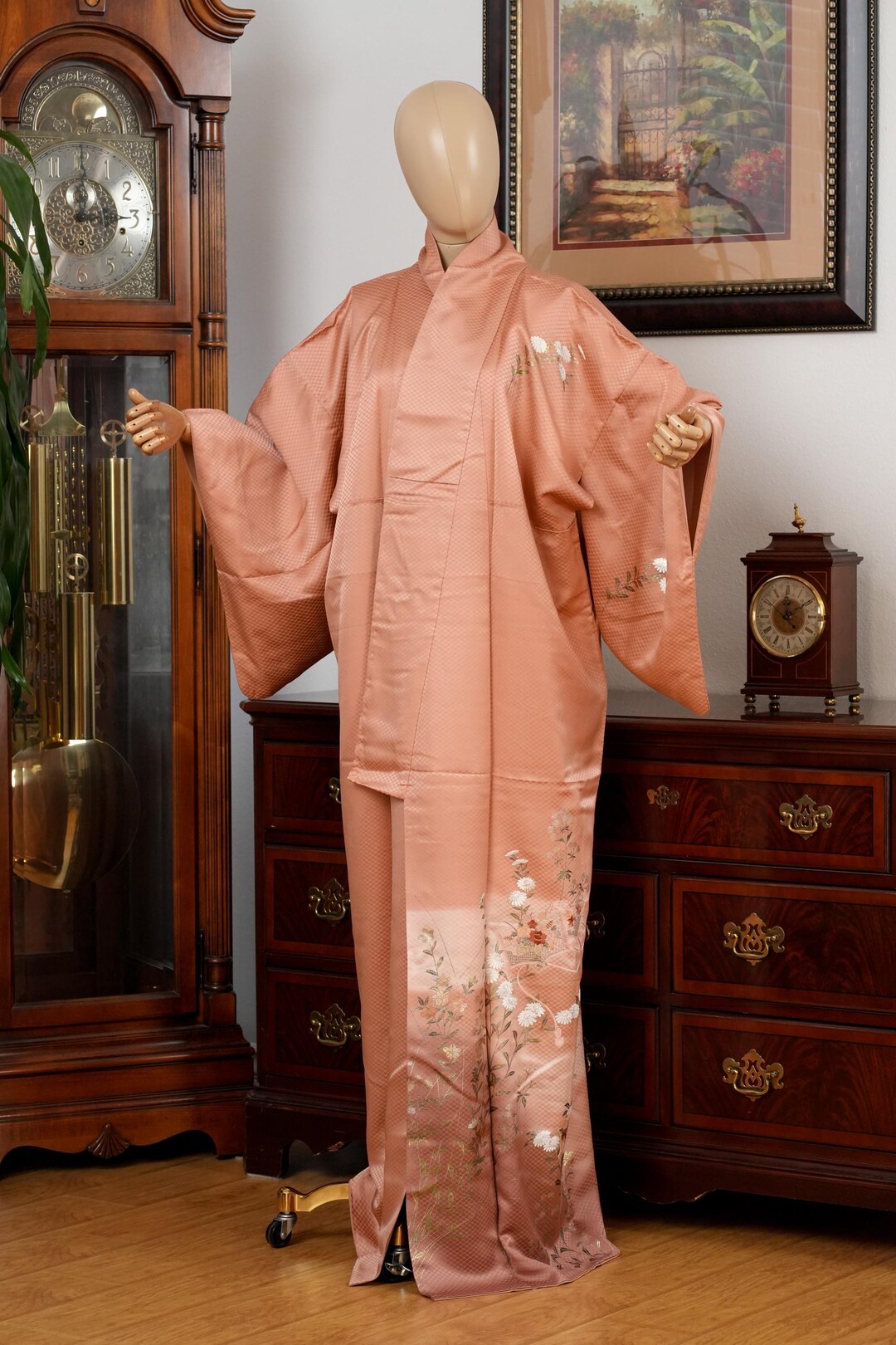 DEAR VANILLA Authentic Traditional Japanese Homongi Kimono for Women ...