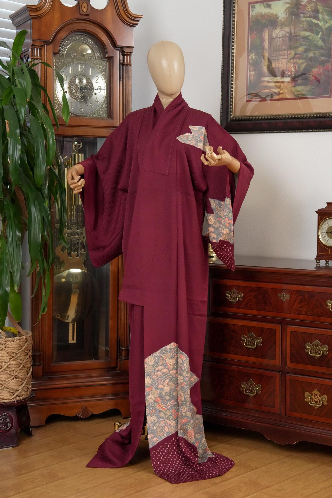 DEAR VANILLA Authentic Traditional Japanese Homongi Kimono for Women ...