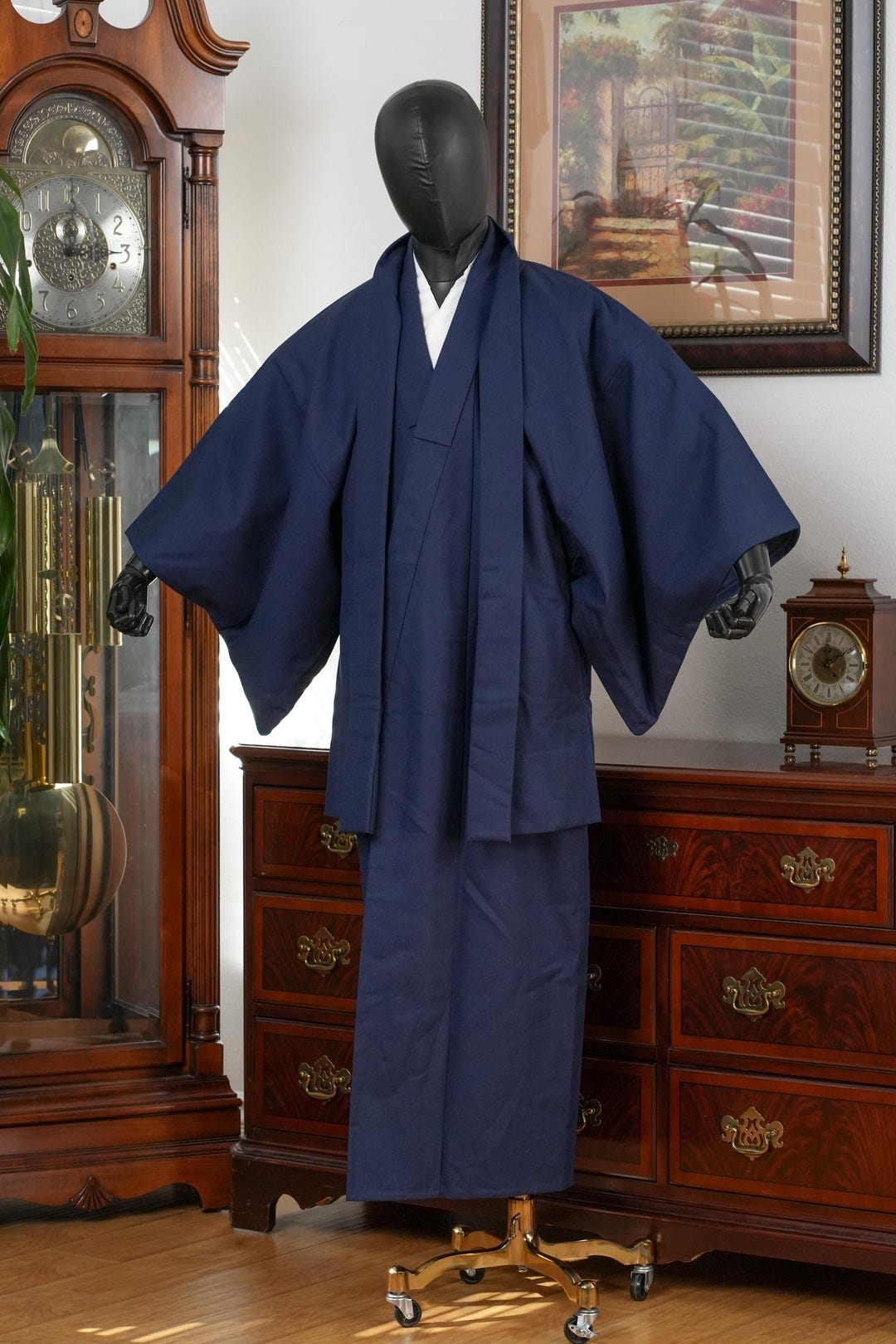 DEAR VANILLA Vintage Traditional Authentic Men's Kimono & Haori Set ...