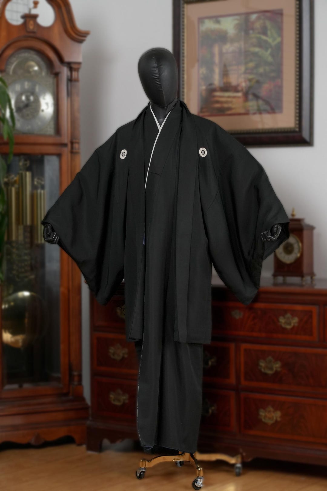 DEAR VANILLA Vintage Traditional Authentic Men's Kimono & Haori Set ...