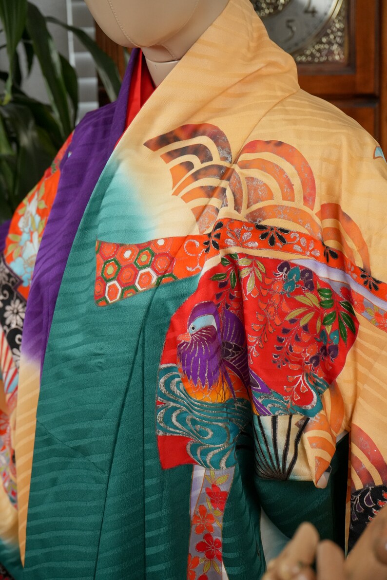 DEAR VANILLA Authentic Traditional Japanese Kakeshita Wedding Kimono ...
