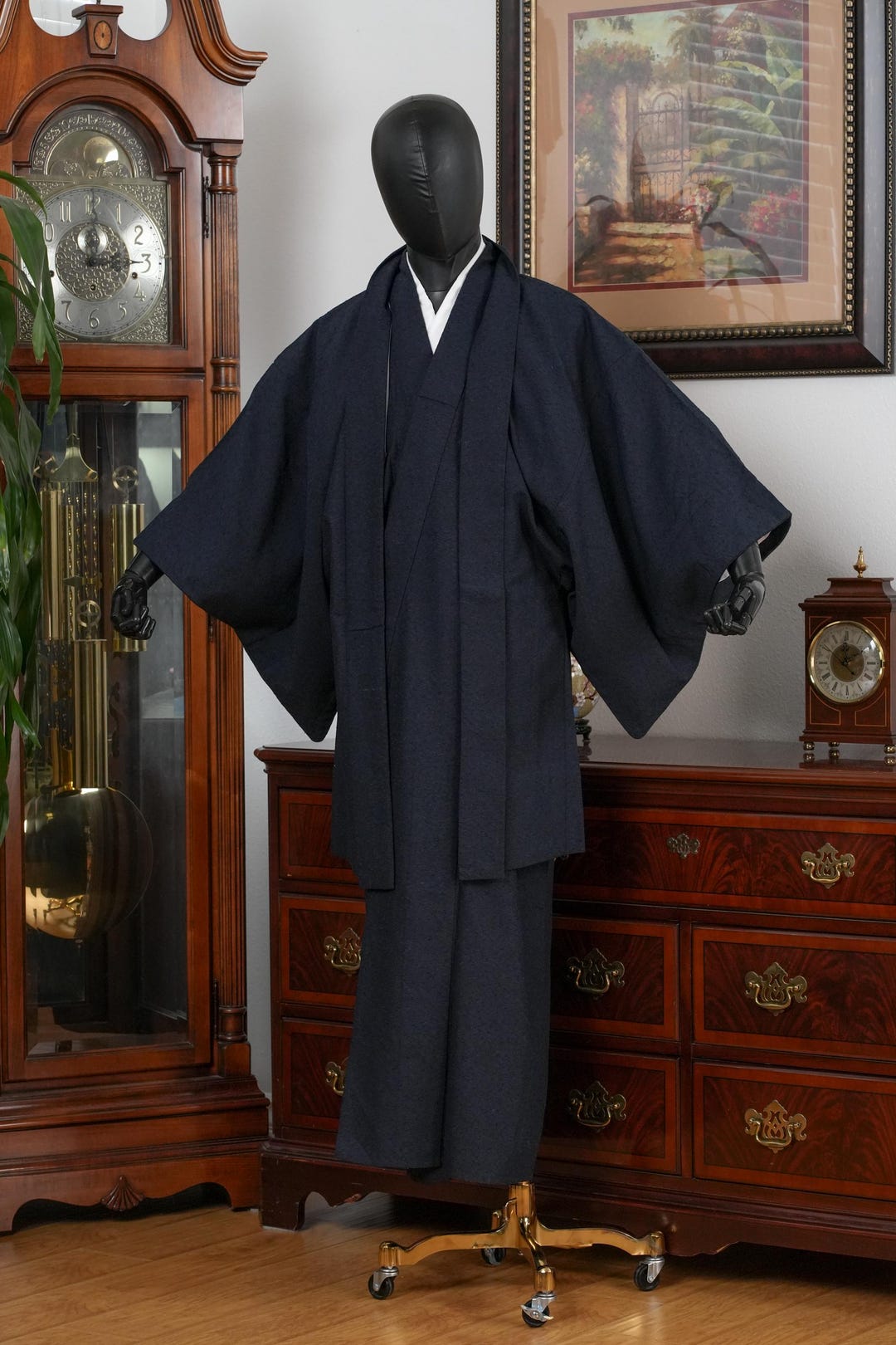 DEAR VANILLA Vintage Traditional Authentic Men's Kimono & Haori Set ...