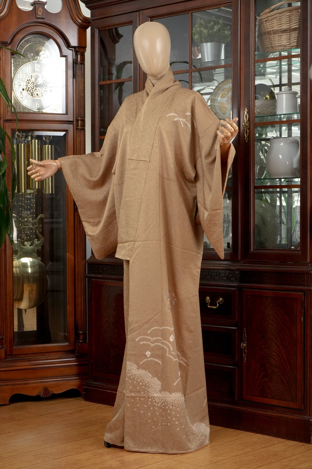 DEAR VANILLA Authentic Traditional Japanese Homongi Kimono for Women ...