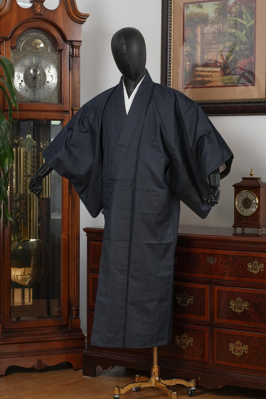 DEAR VANILLA Authentic Vintage Traditional Men's Kimono Japanese Robe ...