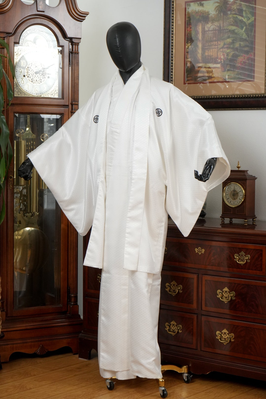 DEAR VANILLA Vintage Traditional Authentic Men's Kimono & Haori Set ...
