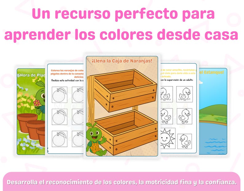 Spanish Colors Tracing and Coloring Book: 70+ Pages Printable PDF (ages ...
