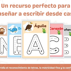 Spanish Alphabet Tracing Book: ABC Coloring Pages (PDF Printable) - Etsy