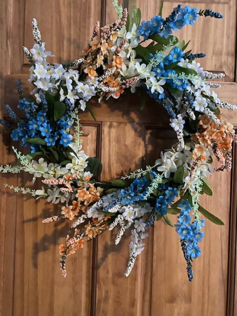 Spring Flower Wreath - Etsy
