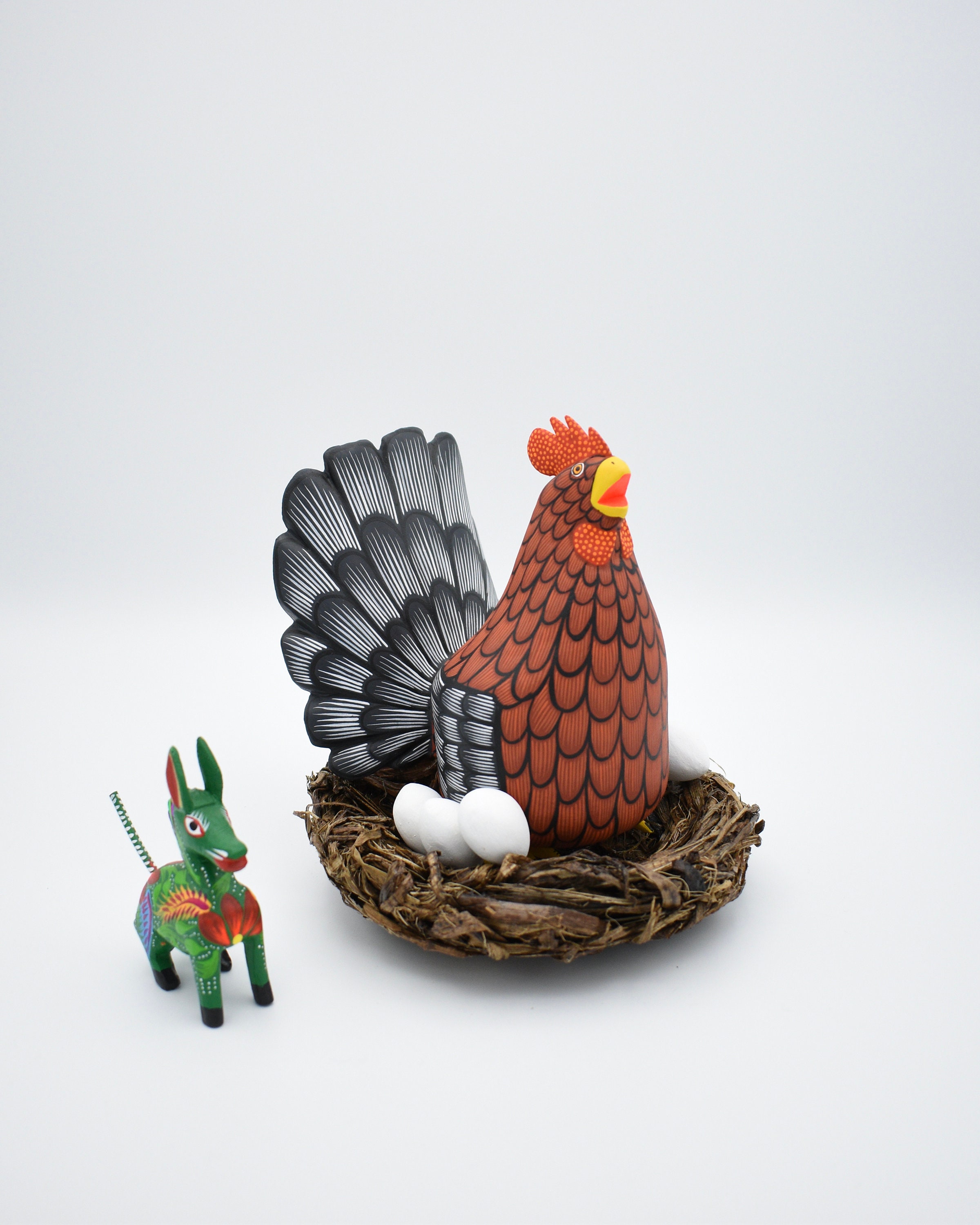 Chicken and Eggs Alebrije - Etsy