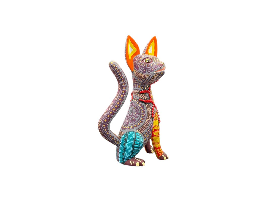 Authentic Oaxaca Alebrije Dog – Handmade Mexican Wood Carving ...