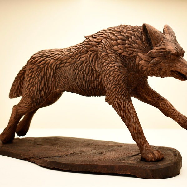 Wolf Sculpture - Etsy