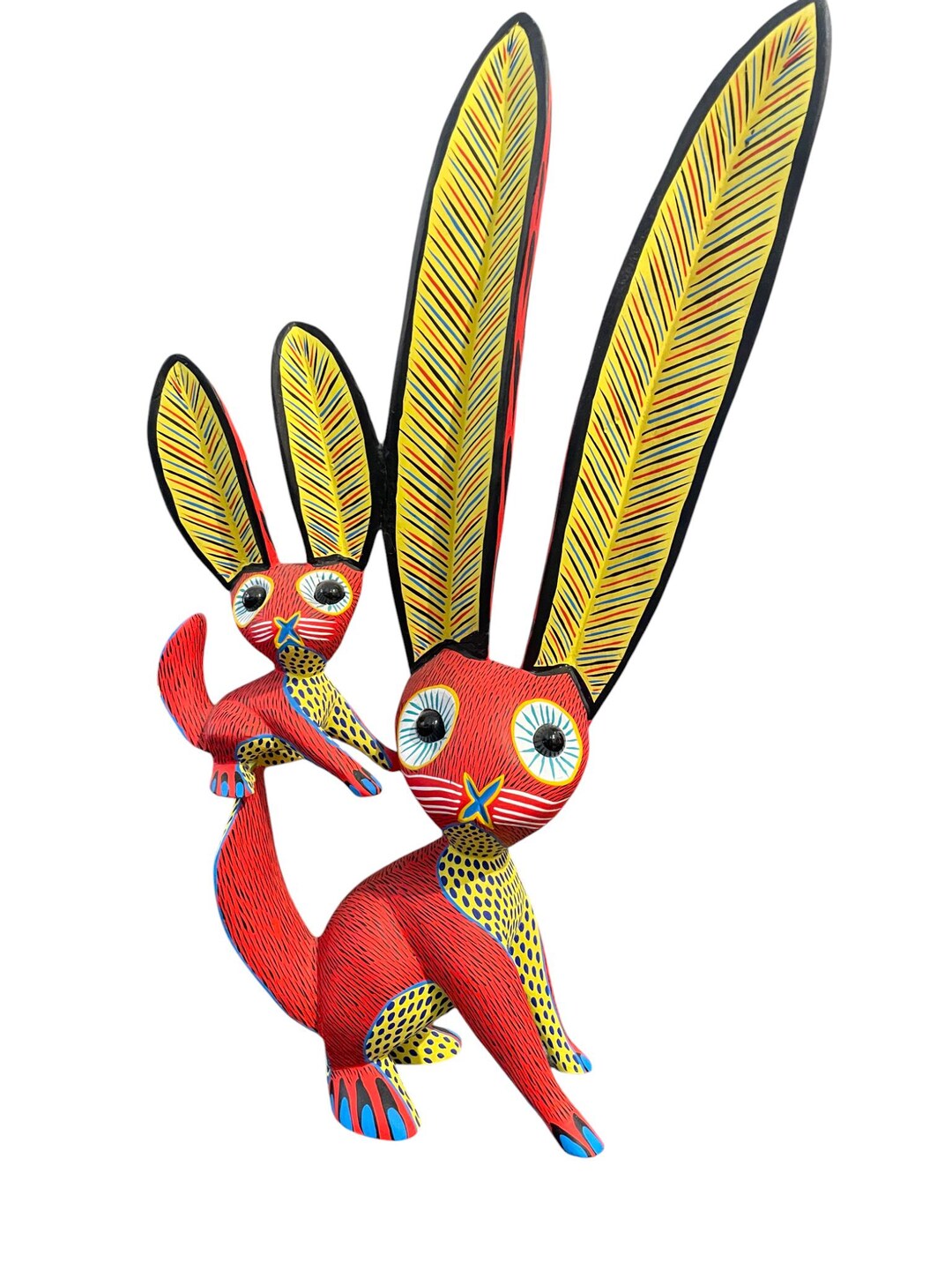 Mexican Alebrije Hare – Handcrafted Wooden Sculpture From Oaxaca ...