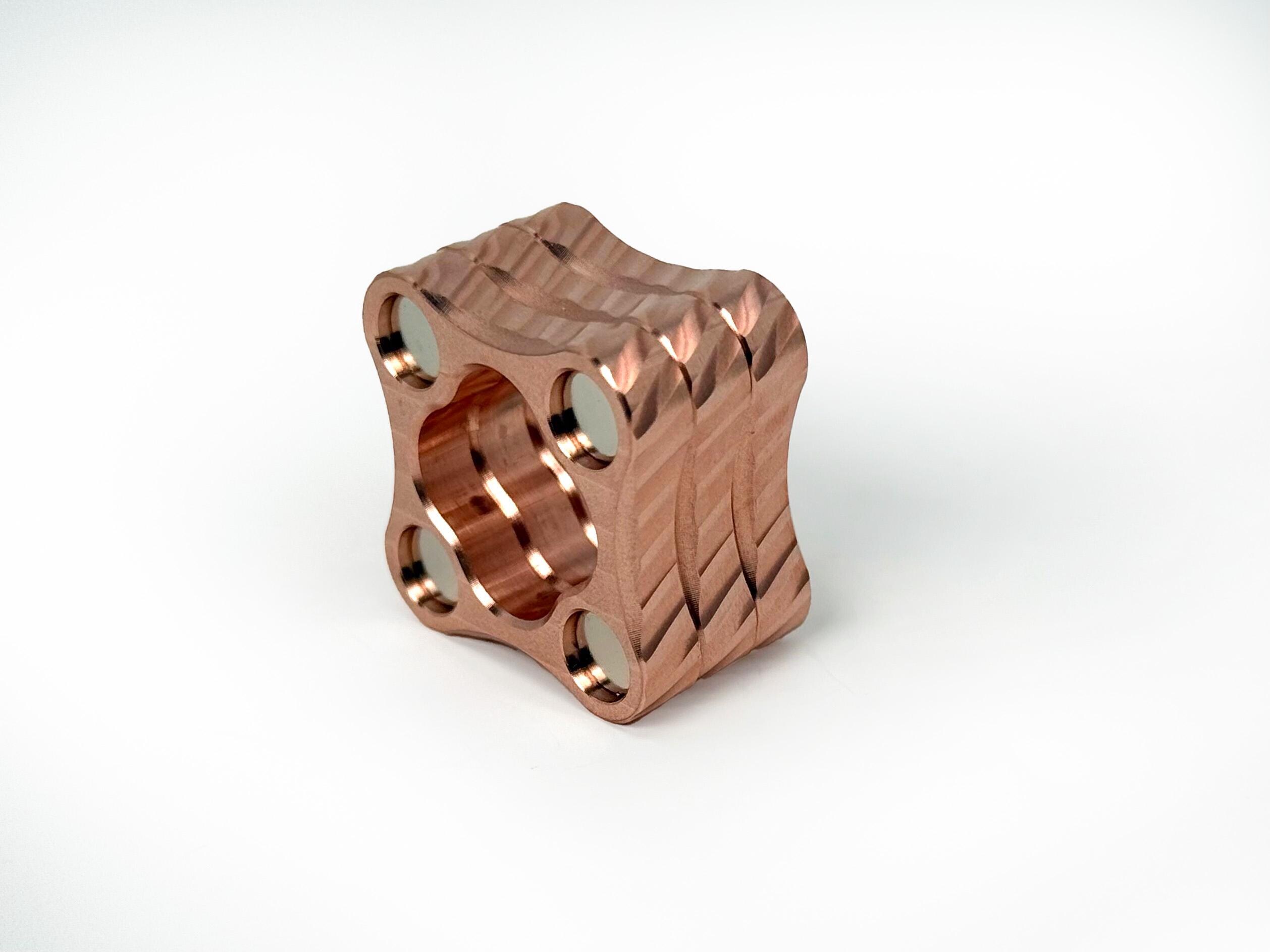 Copper “micro” Stackable Magnetic Haptic Slider Fidget Toy | Metal ...
