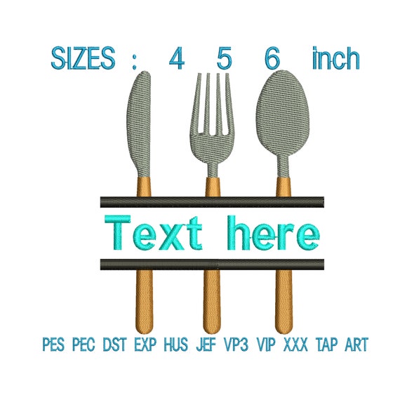 Split Kitchen Embroidery Design Kitchen Embroidery Machine | Etsy