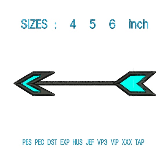 Arrow applique embroidery design arrow applique embroidery | Etsy