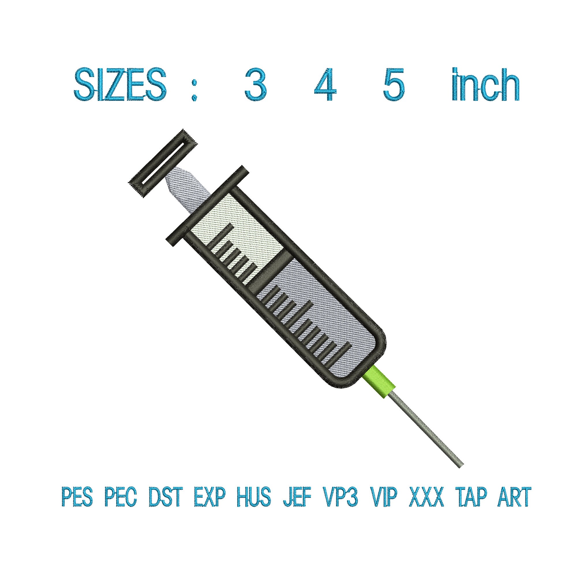Injection Embroidery Design Syringe Embroidery Machine - Etsy Australia