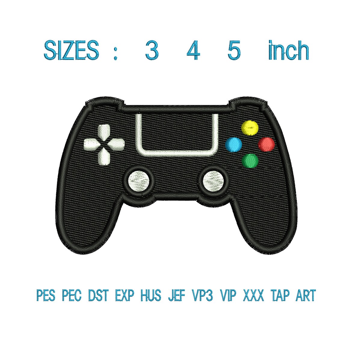 Video Game Controller Embroidery Design, Video Game Embroidery Machine ...