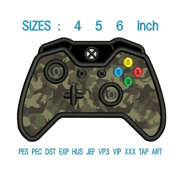 Video Game Applique Embroidery Design Xbox Applique - Etsy
