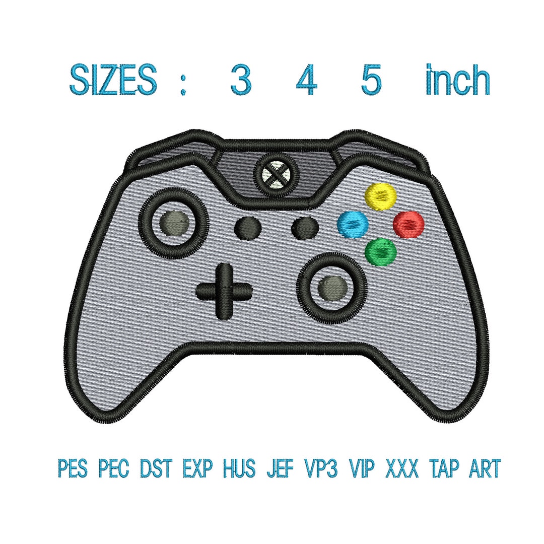 Video Game Embroidery Design, Xbox Embroidery Machine, Embroidery Xbox ...