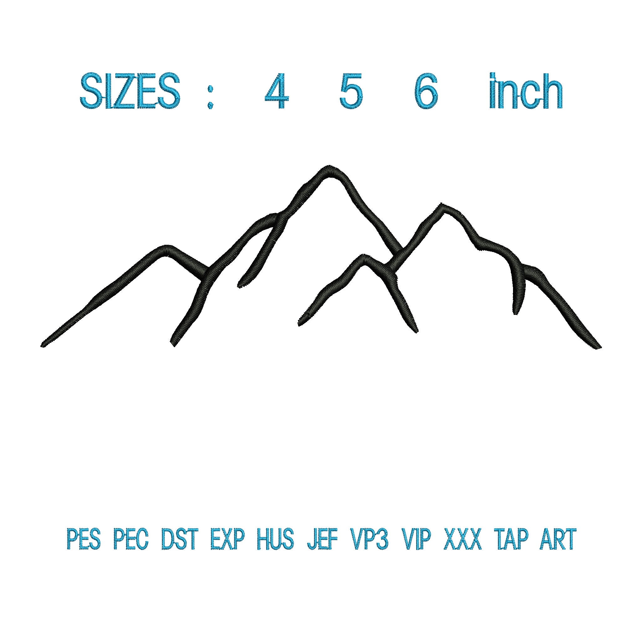 Mountain Embroidery Design Climbing Embroidery Machine - Etsy