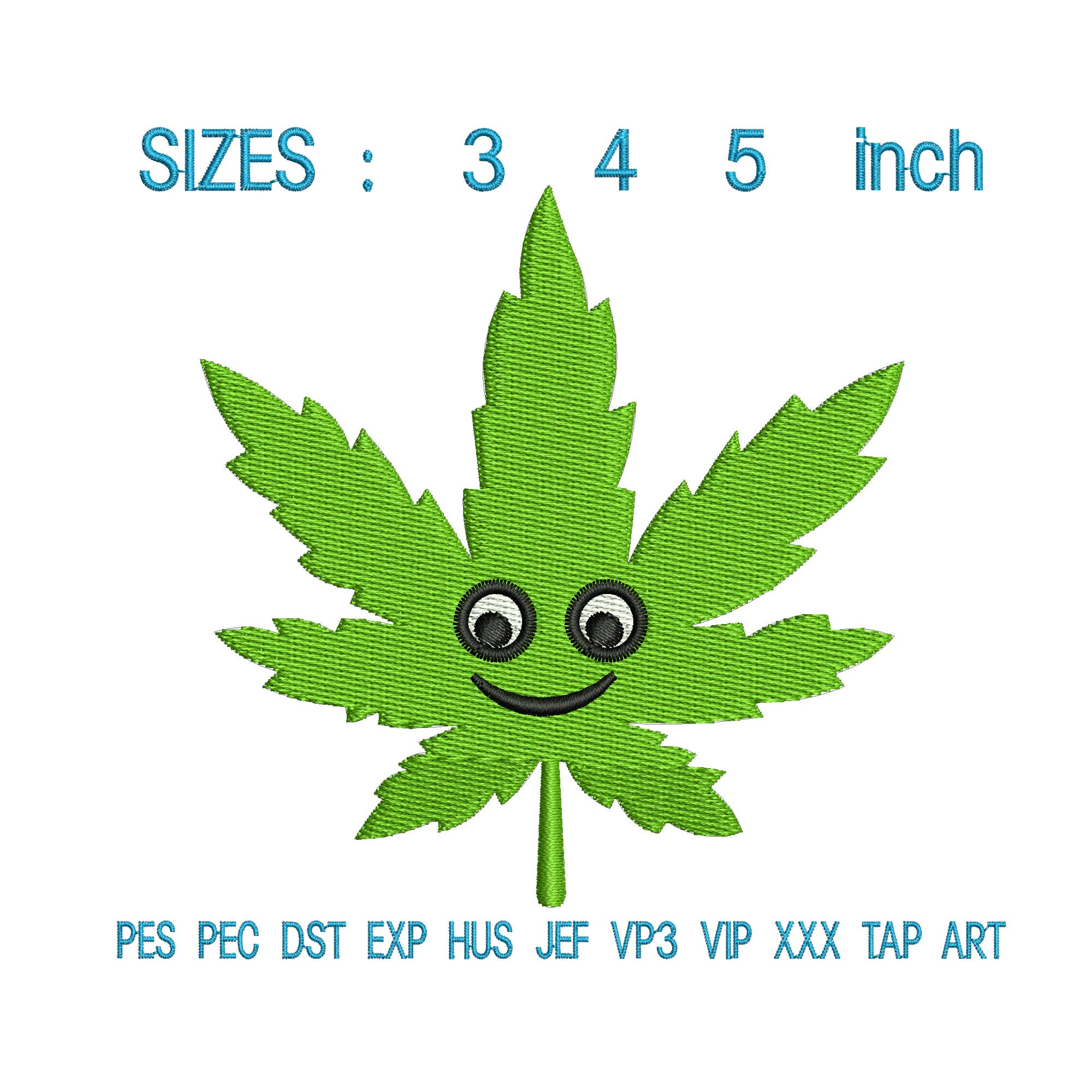 Marijuana Set Embroidery Design 7 Designs Marijuana | Etsy