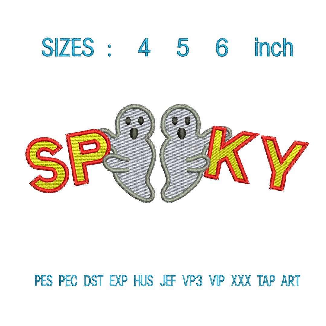 Spooky Embroidery Designs Halloween Embroidery Machine - Etsy