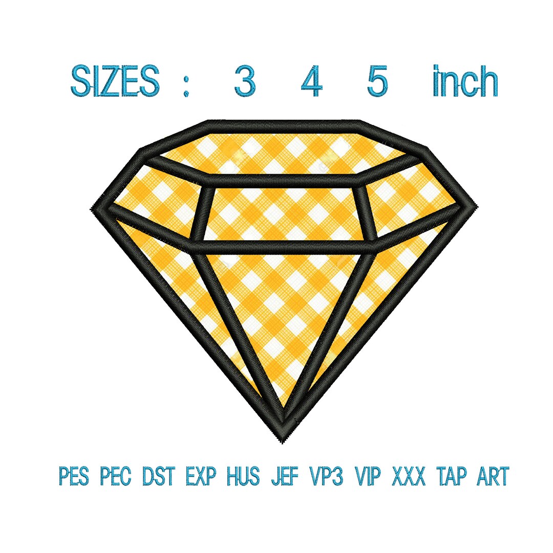 Diamond Applique Embroidery Design, Diamond Applique Embroidery Machine ...