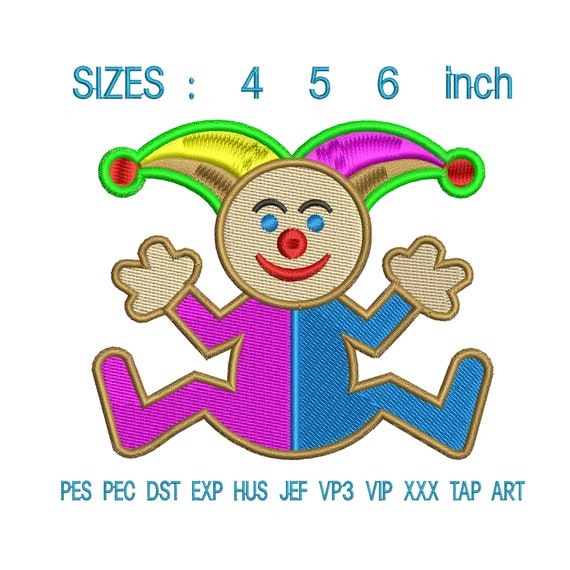 Pierrot Embroidery Design Pierrot Embroidery Designs | Etsy