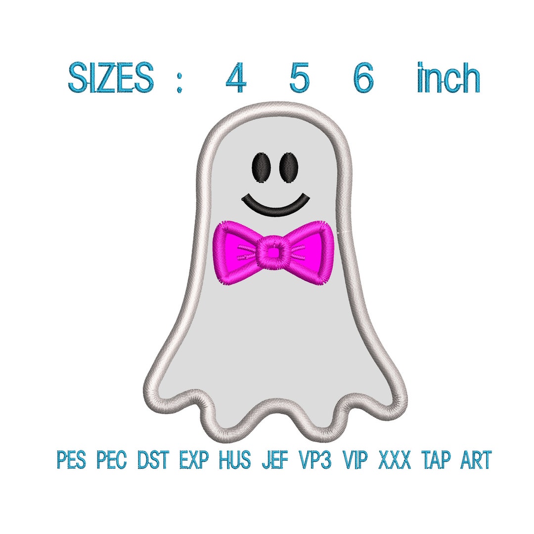 Halloween Ghost Applique Embroidery Design Halloween Ghost - Etsy
