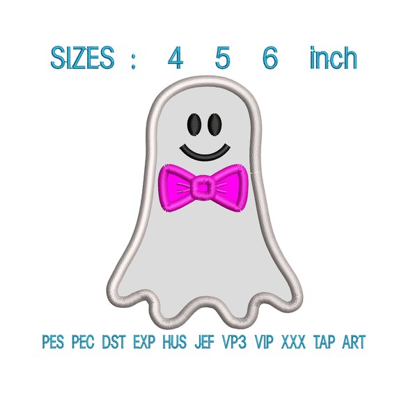 Halloween Ghost Applique Embroidery Design Halloween Ghost - Etsy