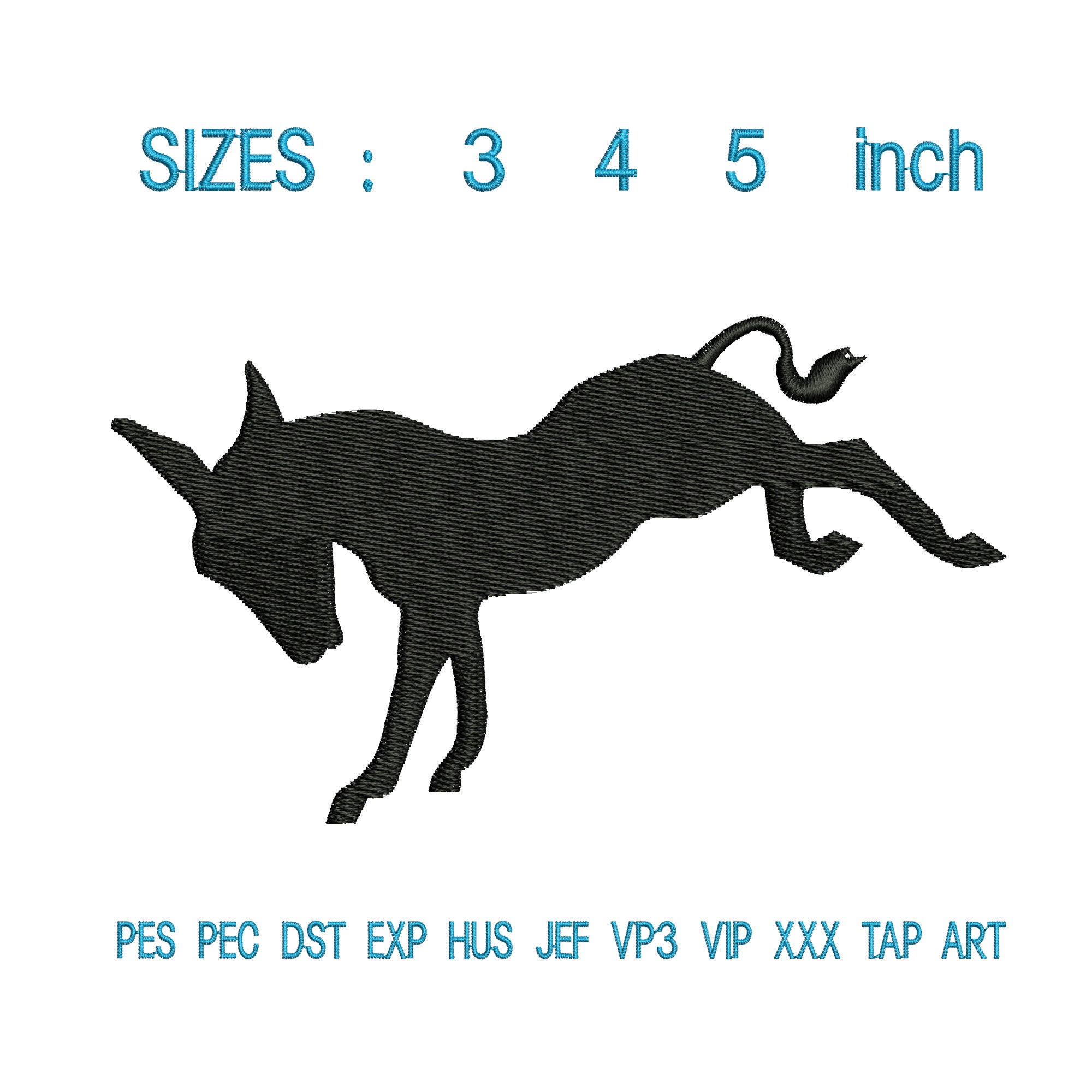 Donkey Kicking Outline