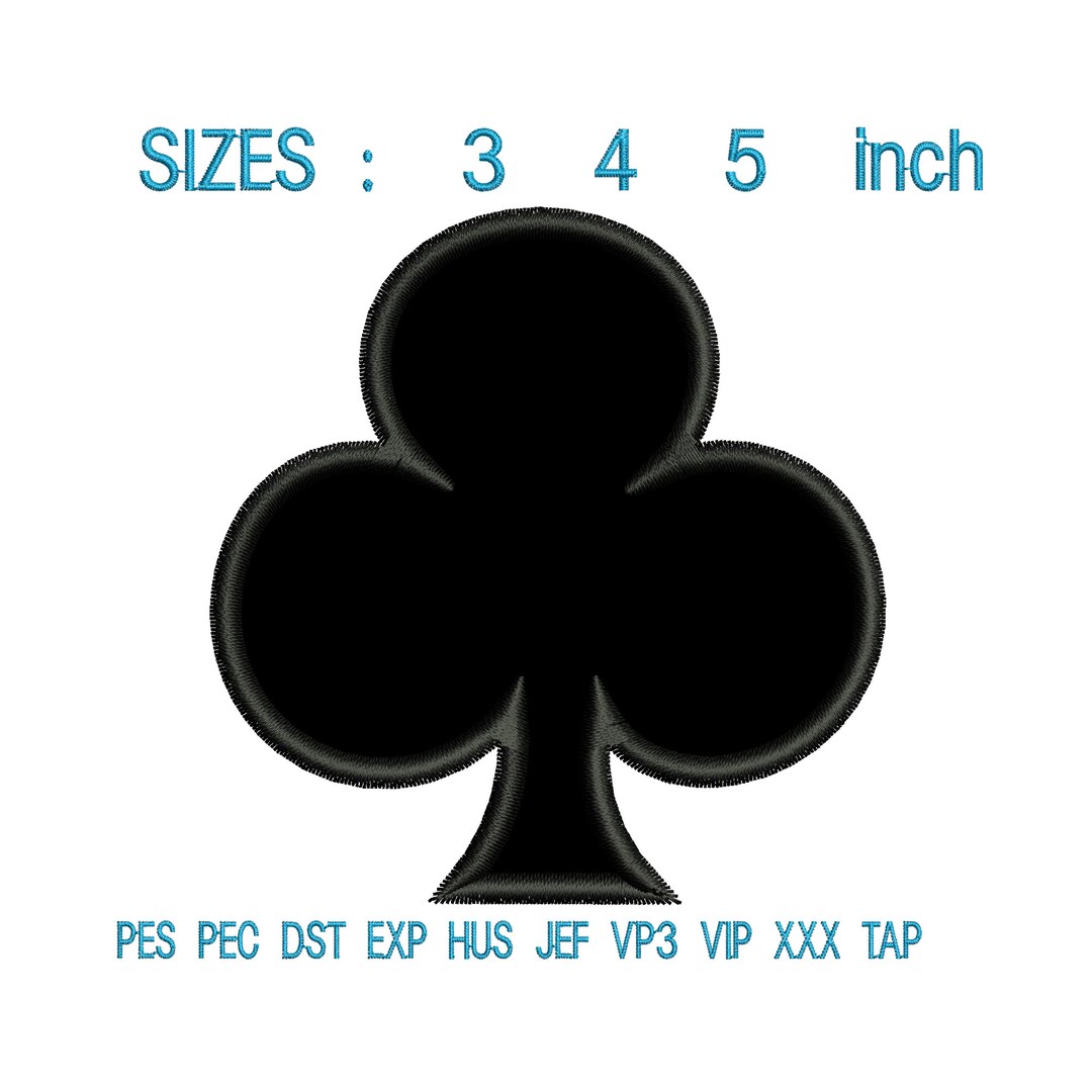 Clove Applique Embroidery Design, Clove Card Game Embroidery Machine ...