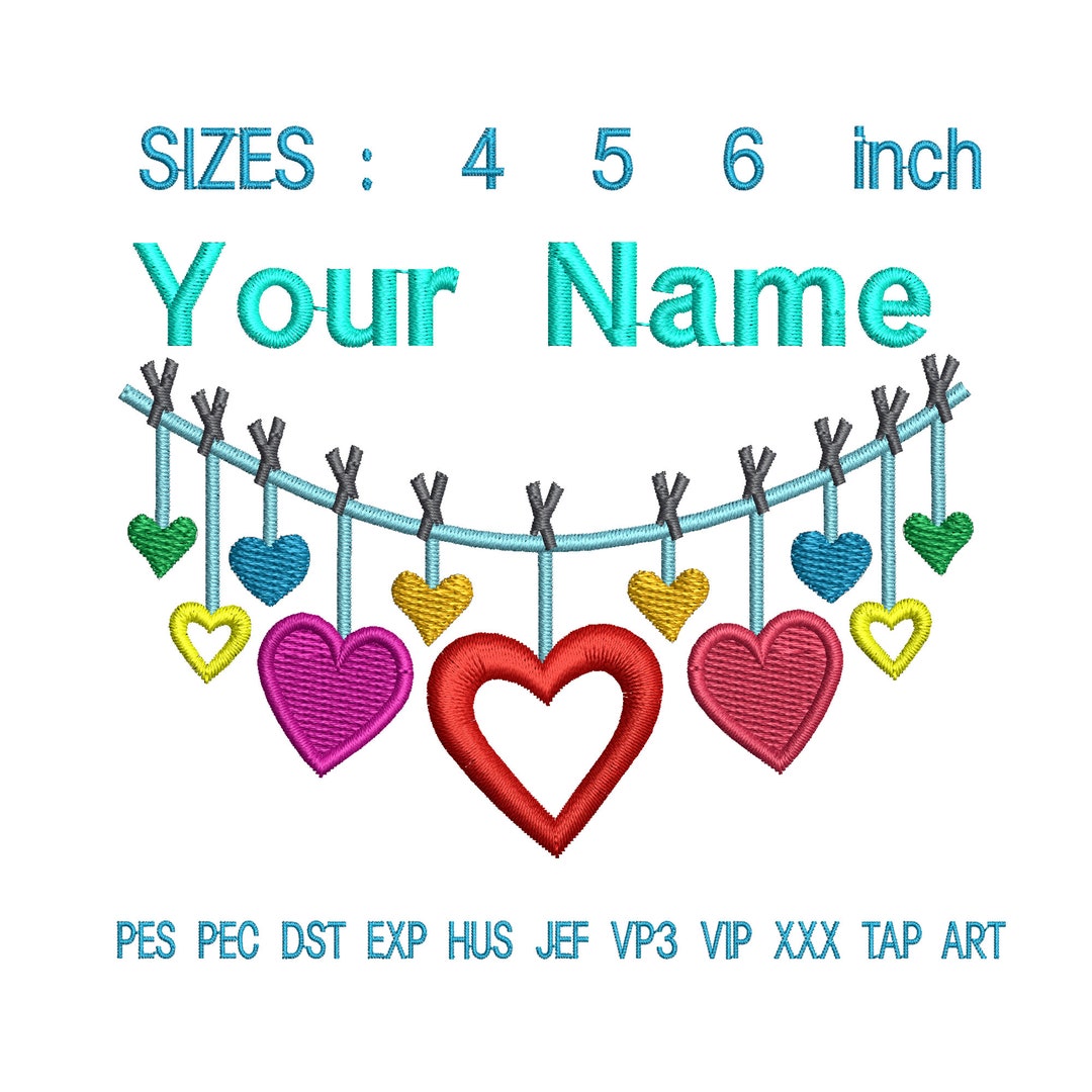Heart Embroidery Design, Heart Embroidery Machine, Embroidery Heart ...