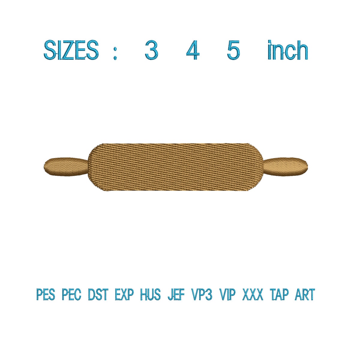 Rolling Pin Embroidery Design Rolling Pin Embroidery Machine - Etsy