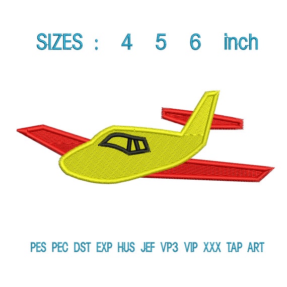 Airplane Embroidery Design Airplane Embroidery Machine | Etsy